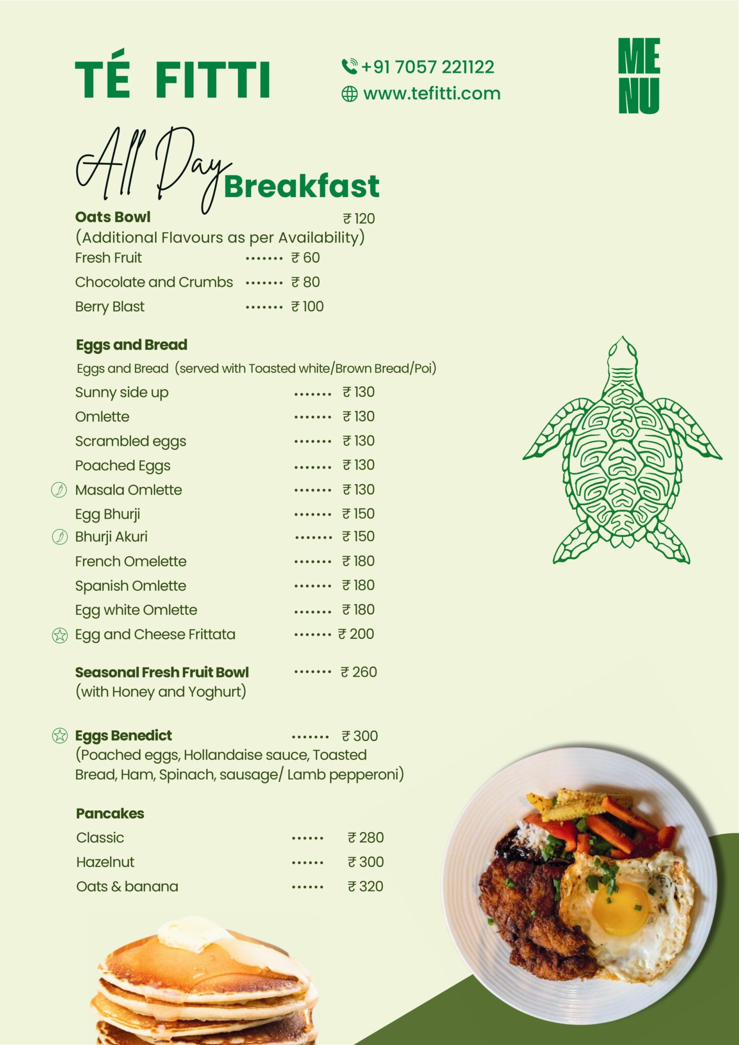 Menu – Tefitti