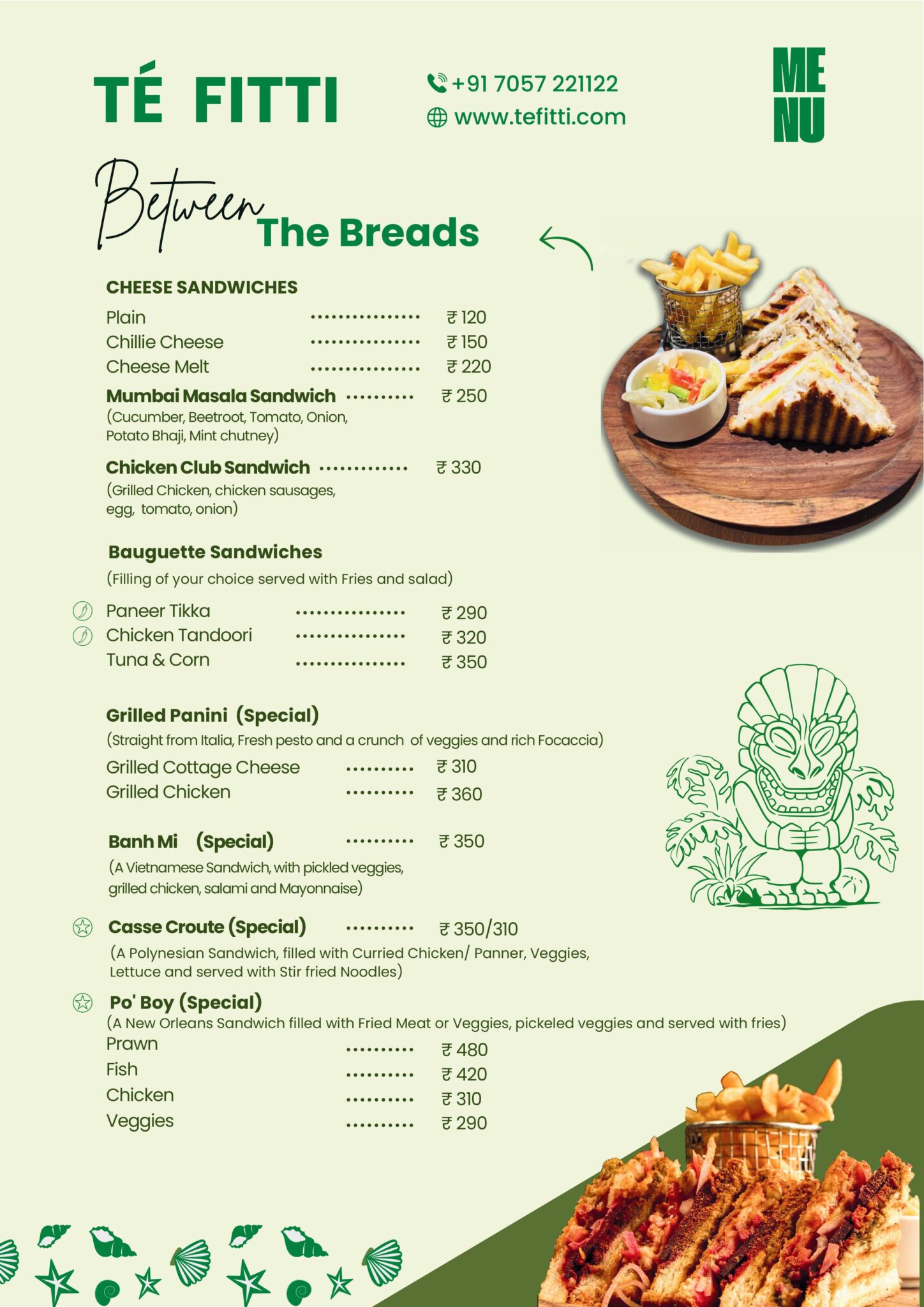 Menu – Tefitti