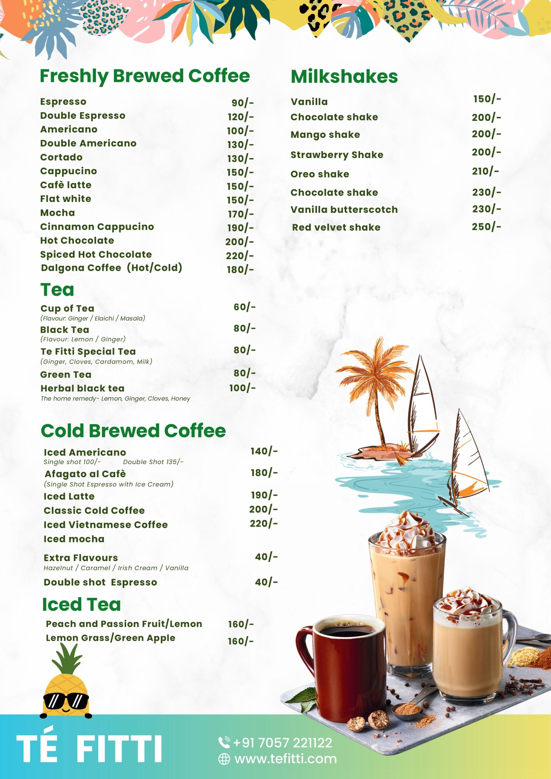 Menu – Tefitti